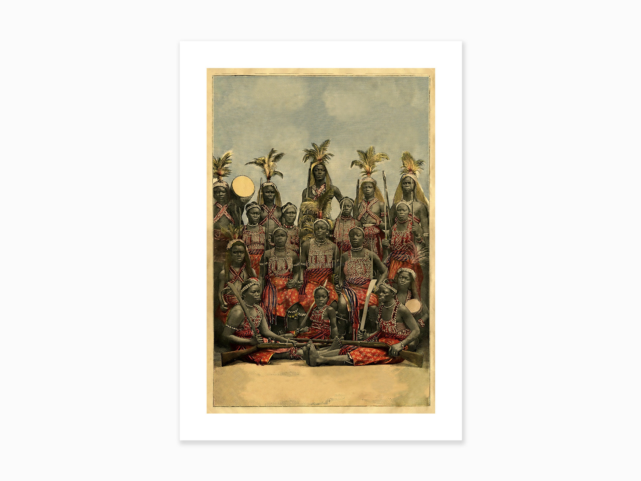The Agojie, Dahomey Amazons, the Woman King Giclée Art Print. A4/ A3 ...