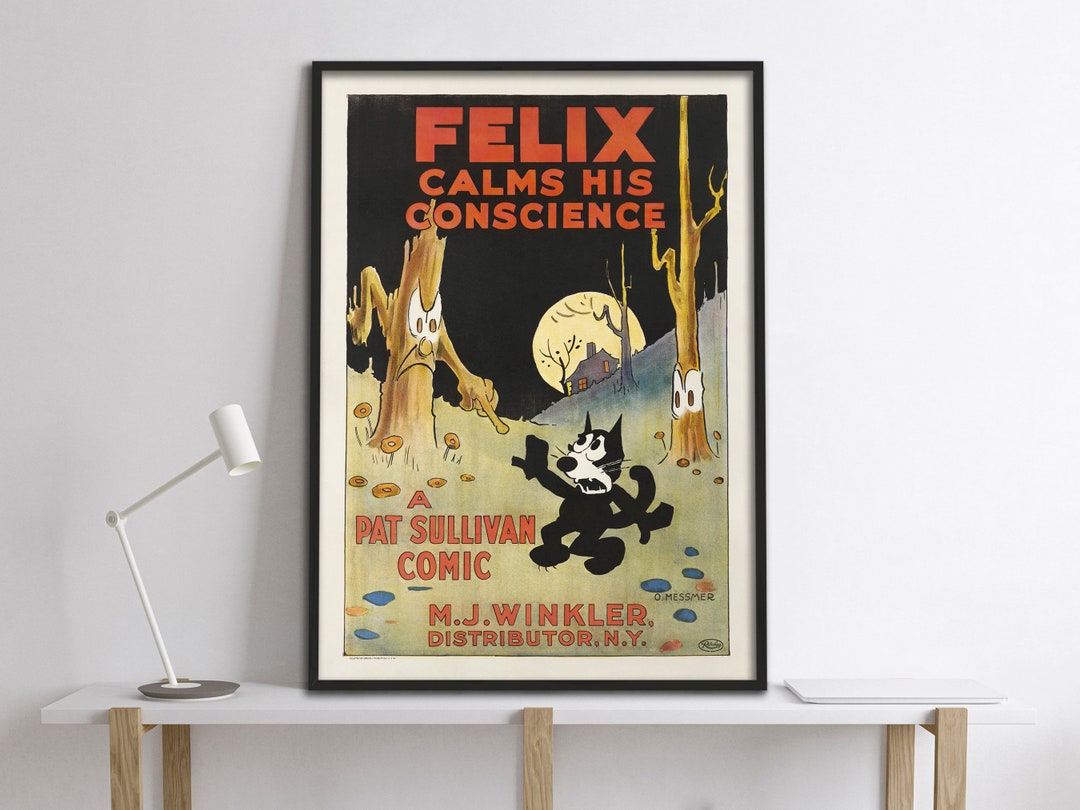 Felix the Cat Giclée Art Print. A4/ A3/ A2/ A1 Sizes - Etsy