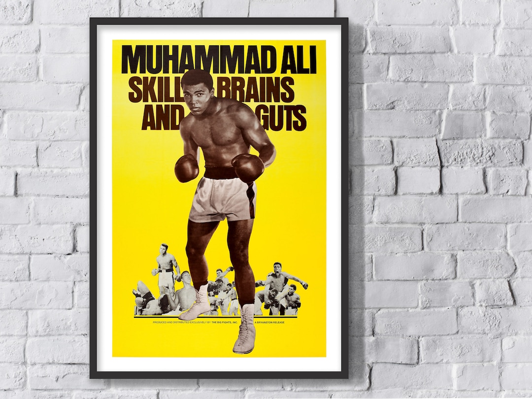 Muhammad Ali Skills, Brains & Guts, 1975. Giclée Art Print A4 /A3/ A2 ...