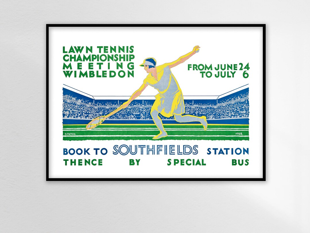 Wimbledon Tennis Giclée Art Print. A4/ A3/ A2 Sizes - Etsy