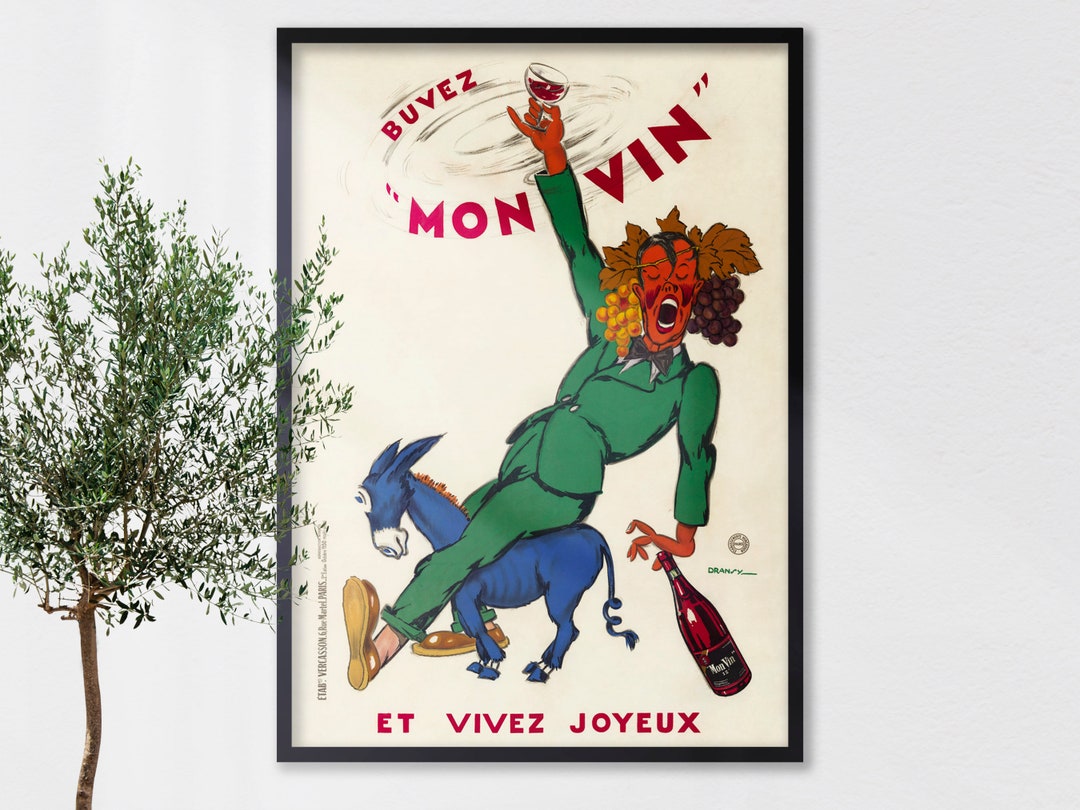 Buvez Mon Vin, French Wine Giclée Art Print A4 /A3/ A2/ A1 Sizes - Etsy