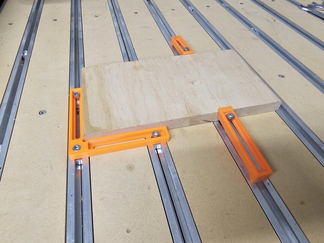 CNC - Hold Down Clamp / Square - Set - Fixturing - Back Stop - STL File ...