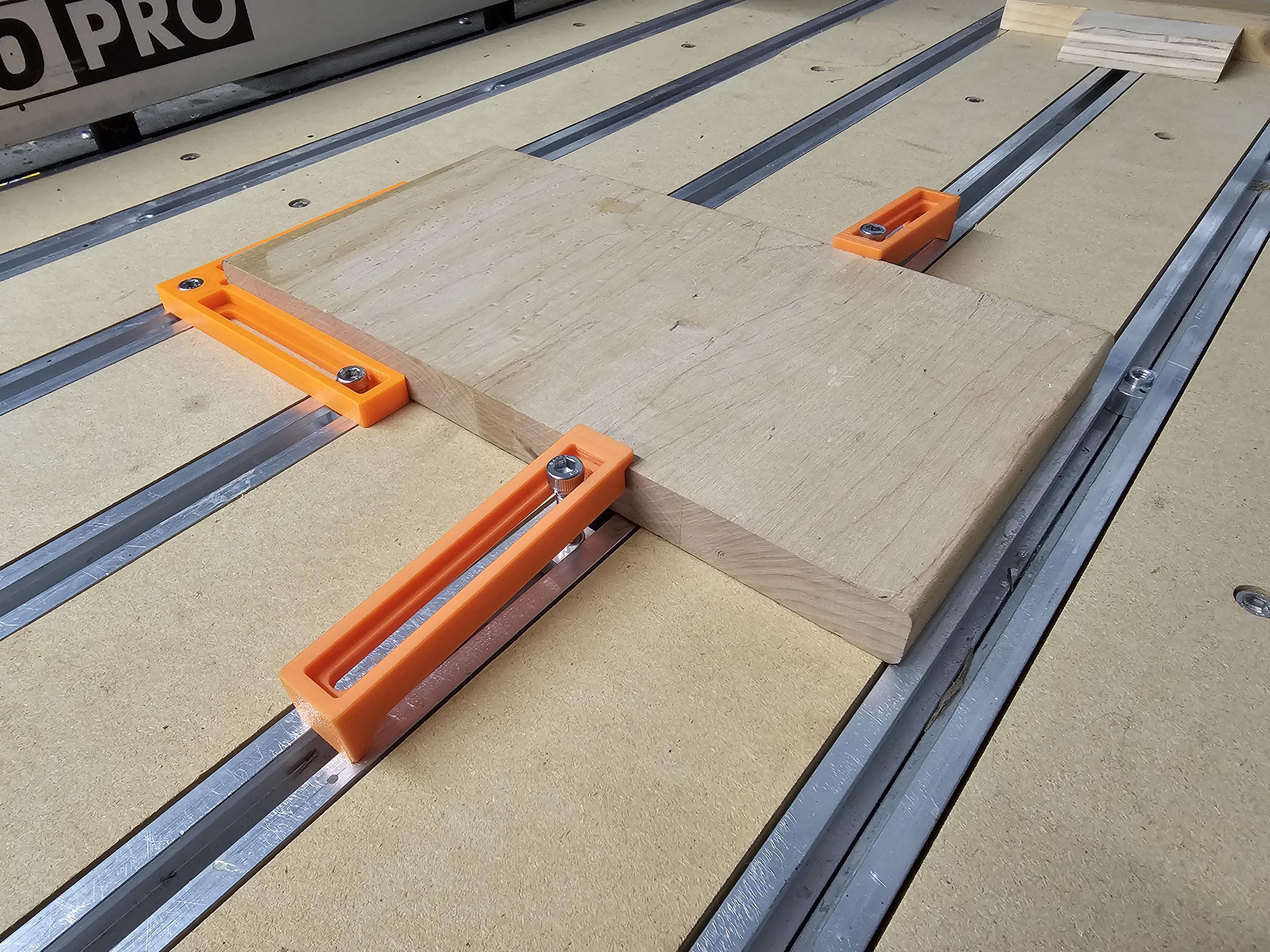 CNC - Hold Down Clamp / Square - Set - Fixturing - Back Stop - STL File ...