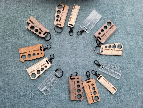 Keychain Ruler SVG PDF AI File Gifts for Groomsmen - Etsy
