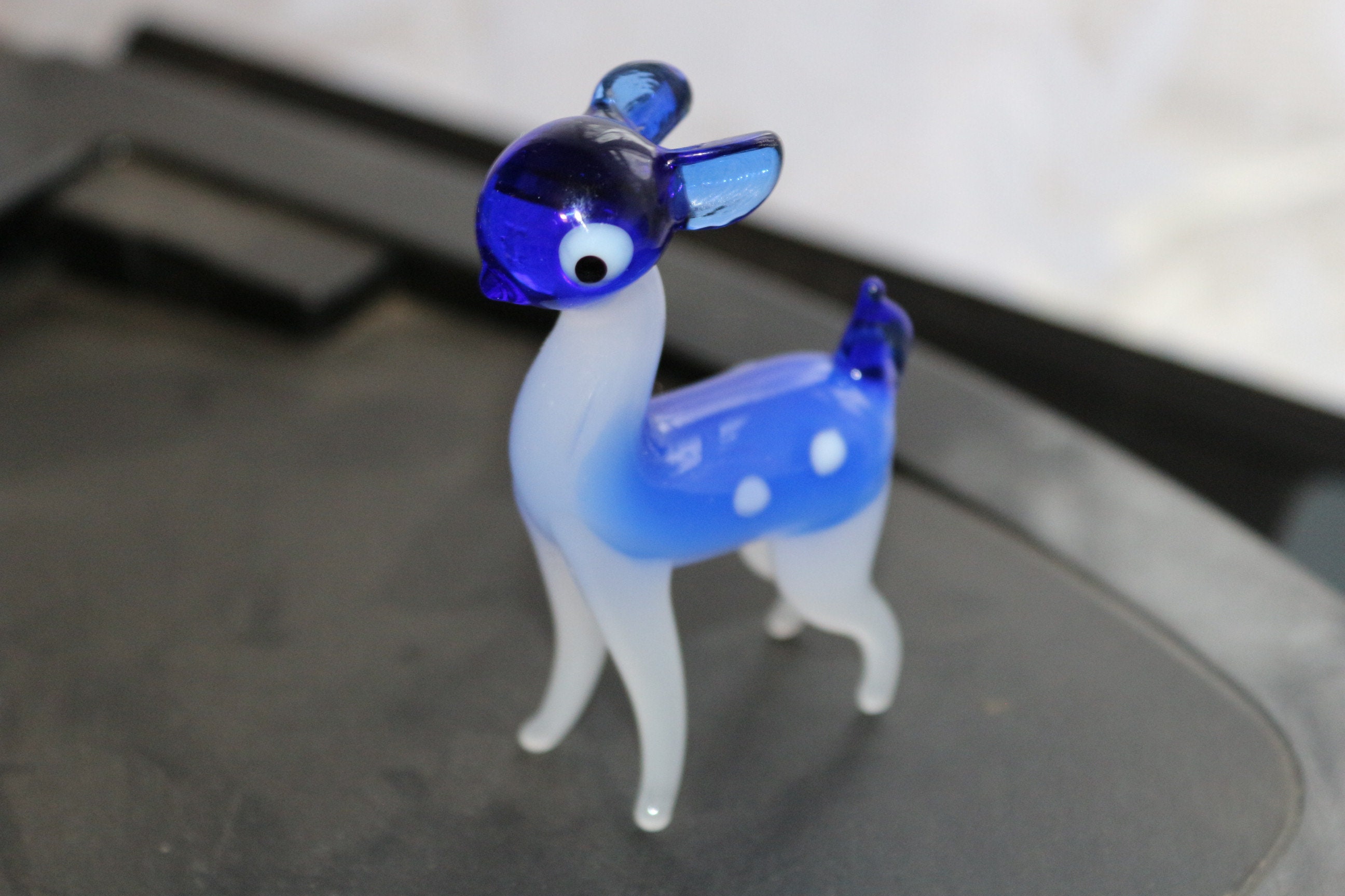 Vintage Mini Small Lampwork Glass Animals Choose Bambi Poodle Great ...