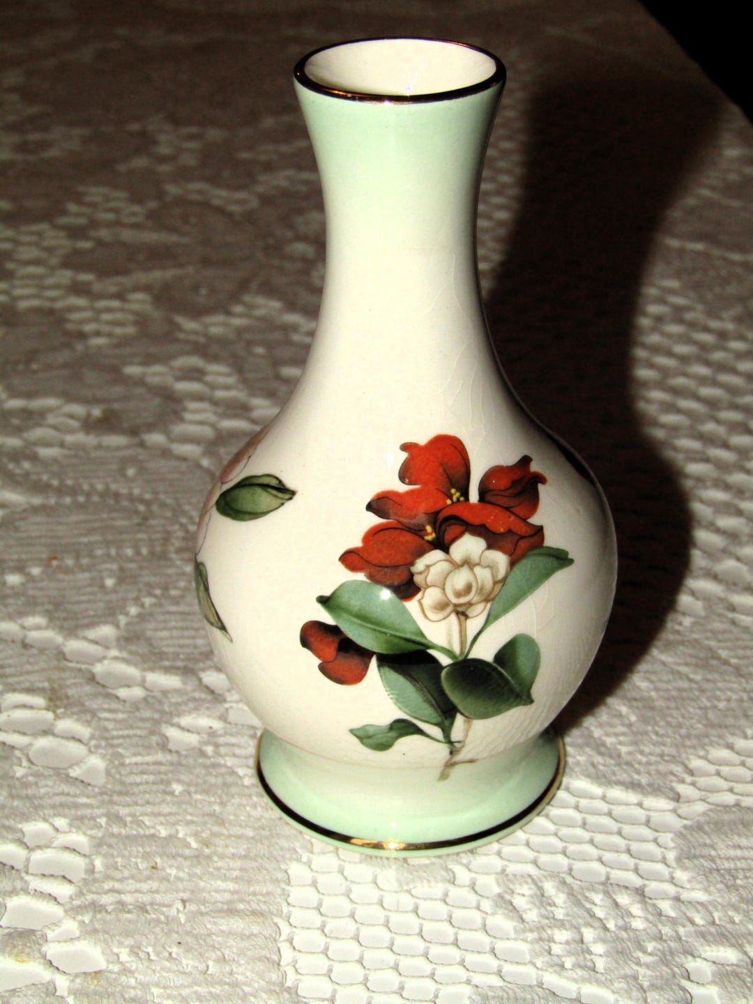 Vintage Royal Worcester Palissy Floral Poppy Flower Pattern Posy Bud ...