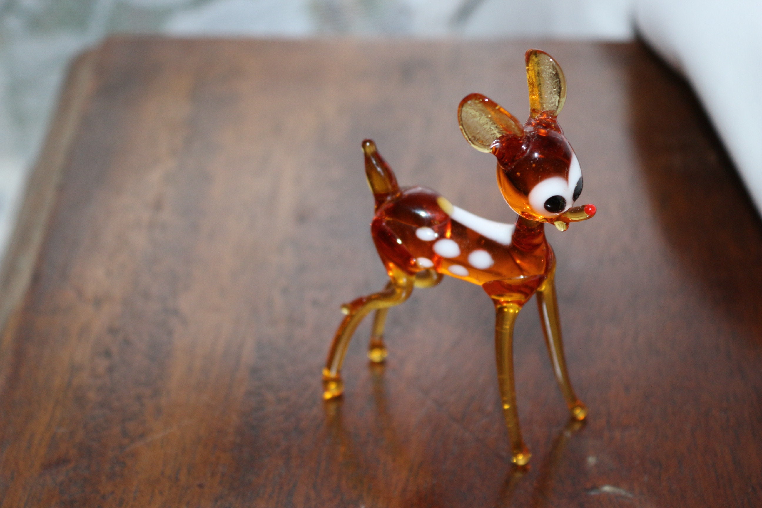 Vintage Mini Small Lampwork Glass Animals Choose Bambi Poodle Great ...