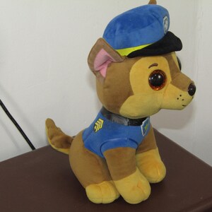 Paw Patrol 'chase' - TY 2016 Beanie Plush Soft Toy 27cm Tall - in Very ...