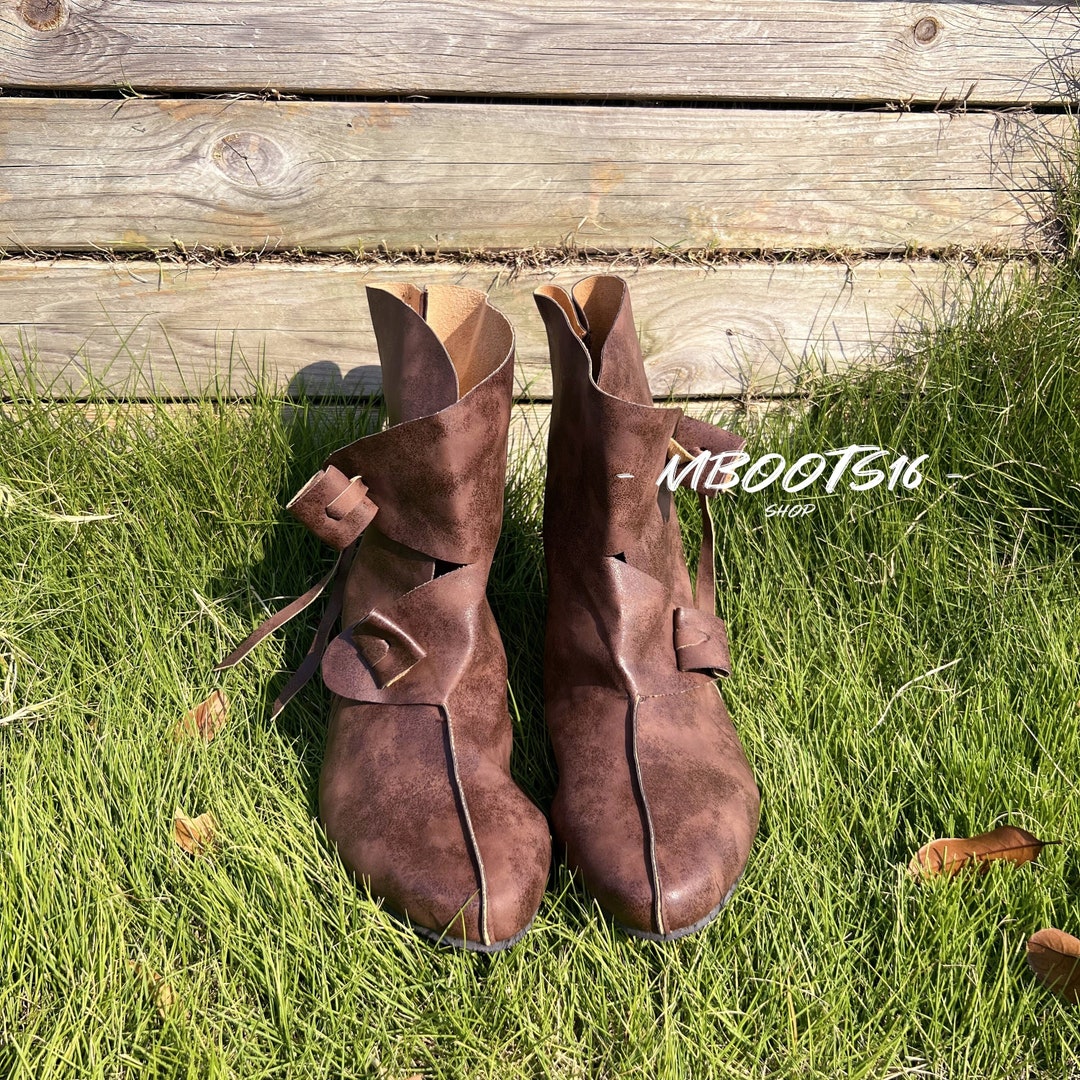 Medieval Renaissance Viking Boots Ren Faire Boots Handmade - Etsy