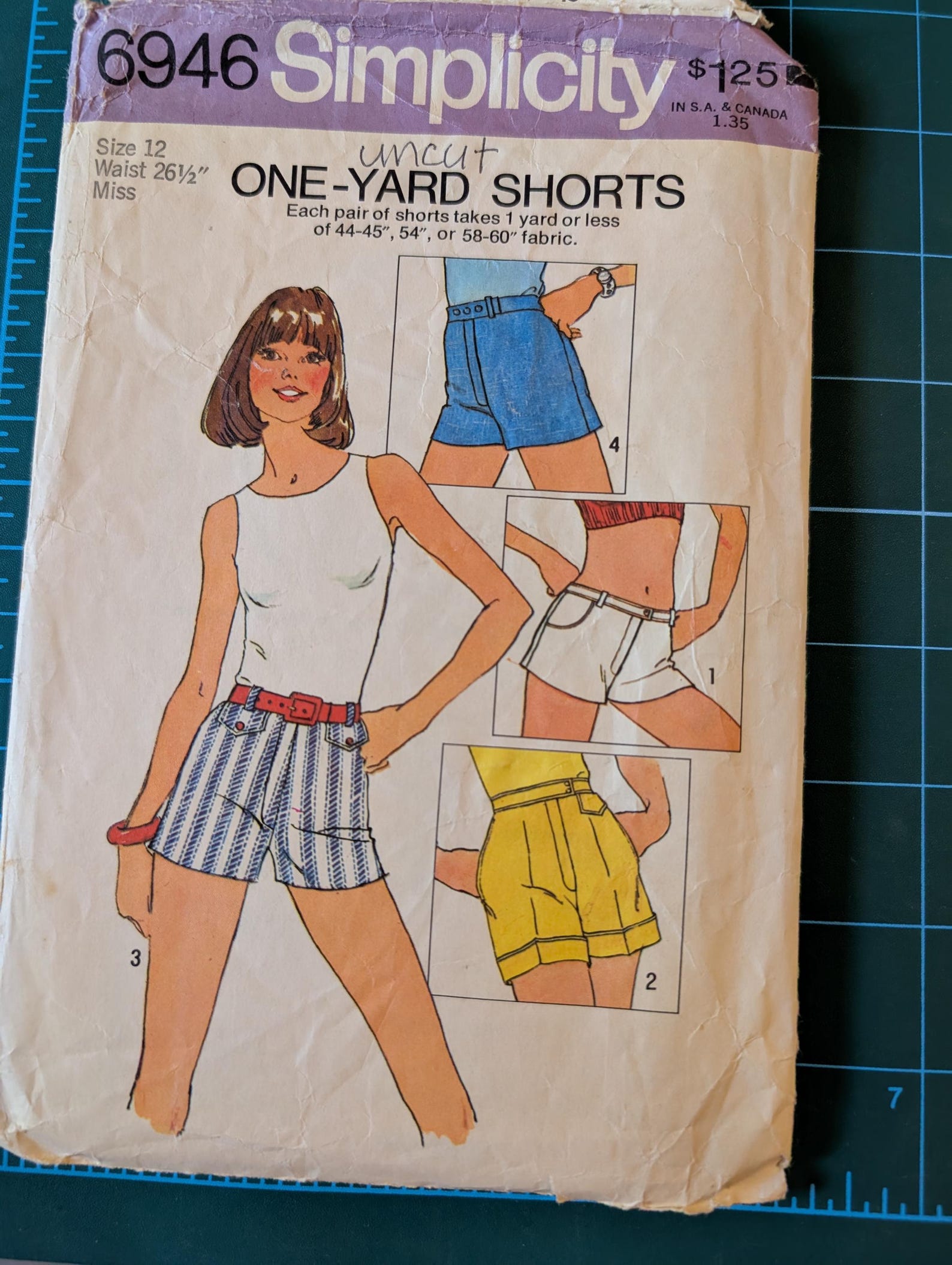 2 Simplicity 6946 and 9813 Vintage Sewing Patterns Size 12 Shorts Skirt ...