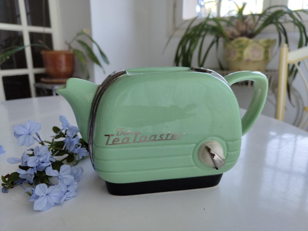 Vintage “the Tea Toaster” Teapot – Mint Green Ceramic Teapot, 1950s ...