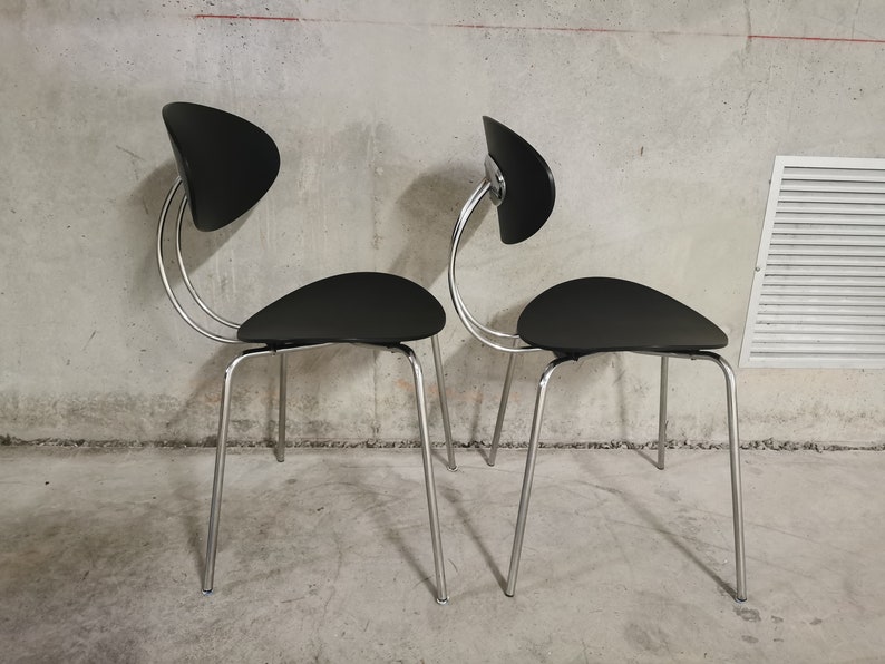 2 Vintage Chairs Elyt SINTESI Italy 70s - Etsy