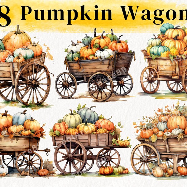 Pumpkin Clipart - Etsy