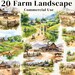 22 Watercolor Farm House Clipart PNG Rustic Country Barn , Farm Life ...