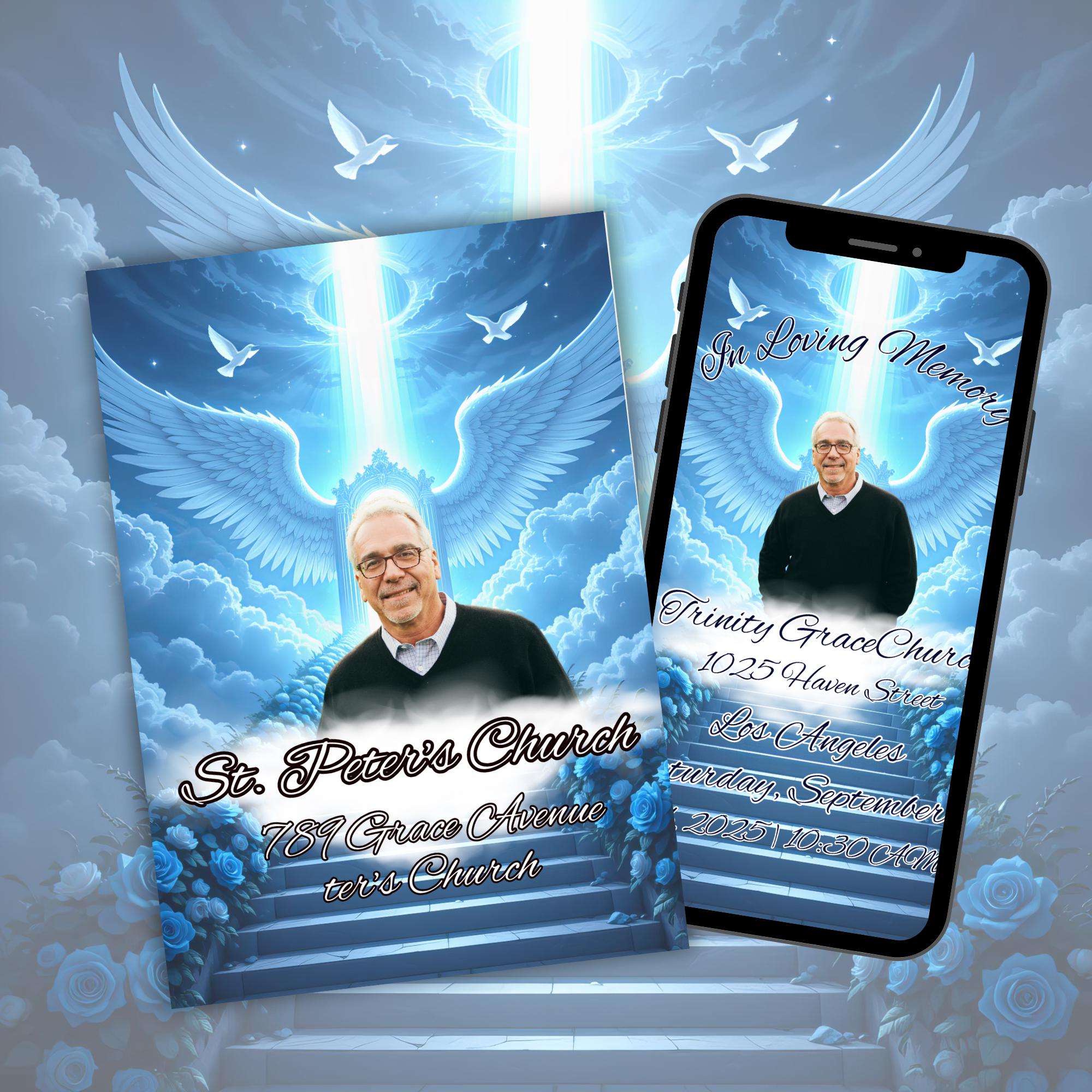 Blue Memorial Background Heaven Background Images,jpg in Loving Memory ...