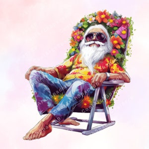 38 Hippie Grandpa Clipart PNG Bundle , Funny Grandfather Watercolor Art Clipart, Elderly PNG ...