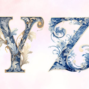 Victorian Letters English Alphabet Clipart A- Z , Vintage Ephemera, PNG ...