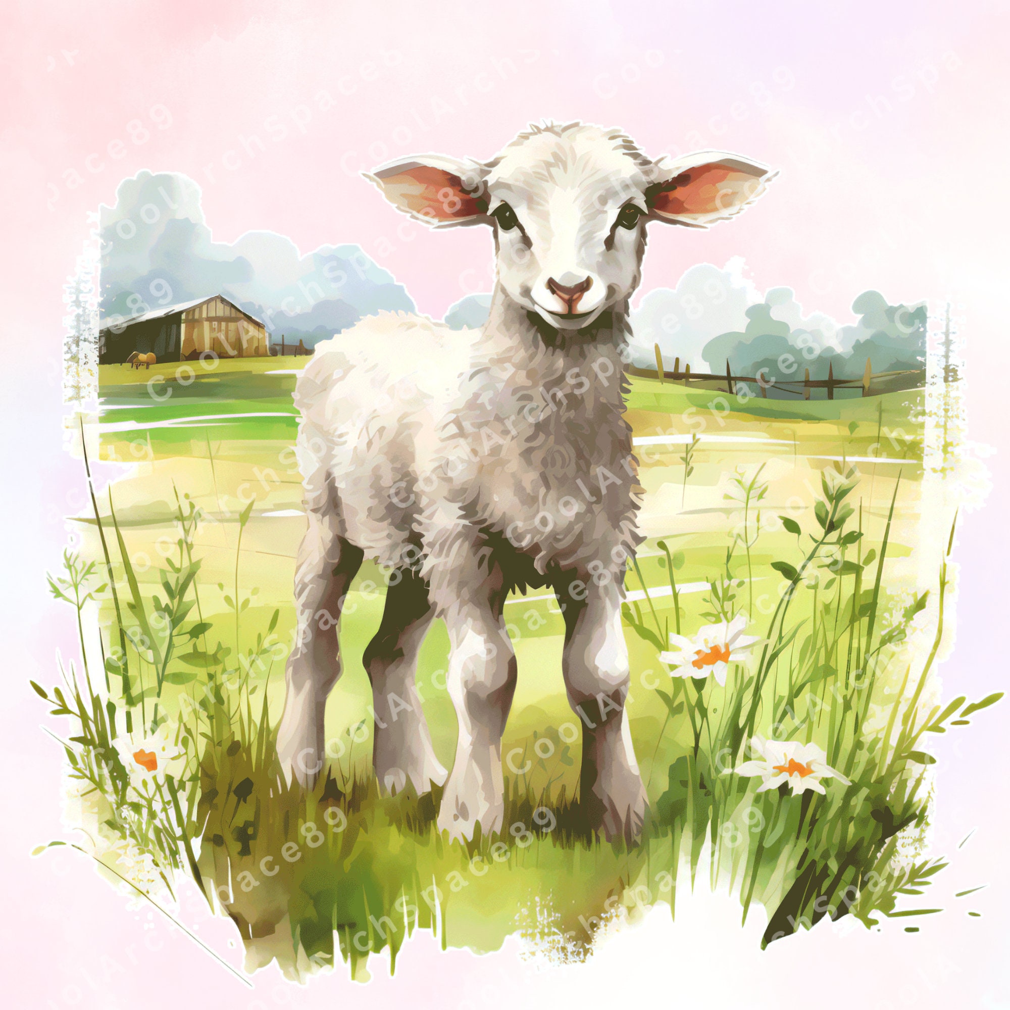 29 Cute Animals Farm Land Bundle, Farmers - Perfect for Decor, Baby ...