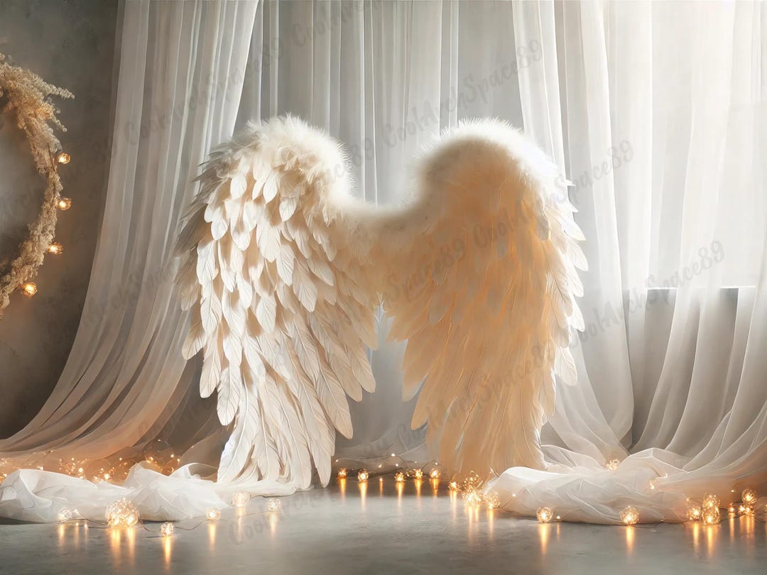 White Angle Wing Backdrops Background for Photography ,elegant Minimal ...