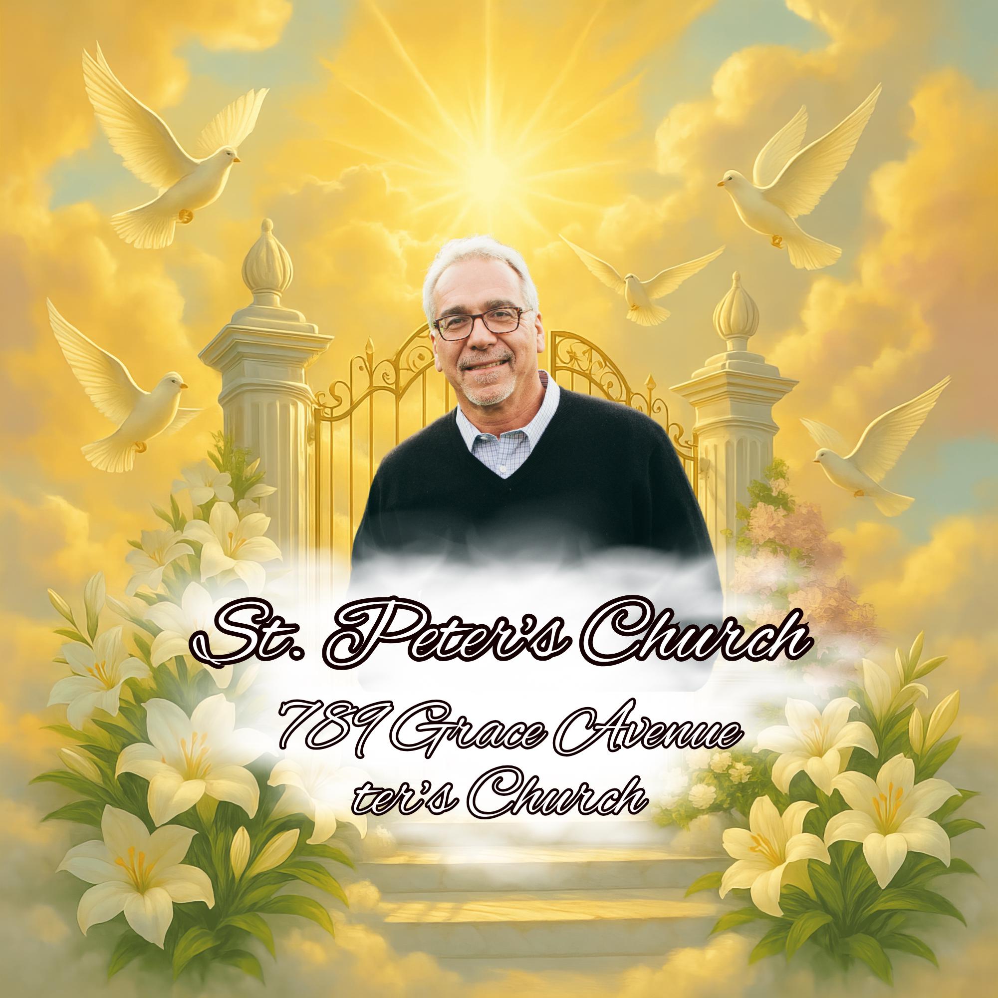 Golden Memorial Heaven Background PNG Digital Downloads. - Etsy