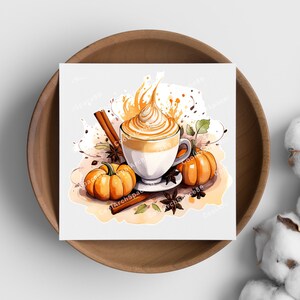 20 Fall Coffee Bundle Png , Halloween Coffee Latte Png Bundle, Pumpkin ...