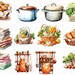 45 Kitchen Clipart Cooking PNG, Rustic Cooking Clipart, Baking Clipart ...