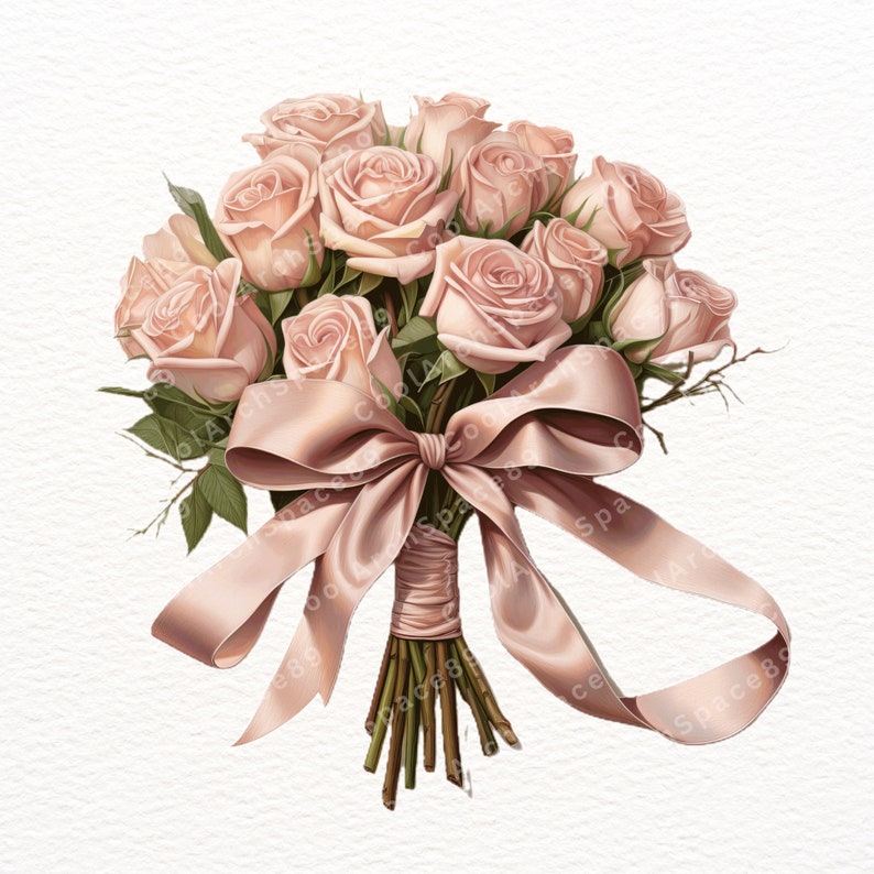 16 PNG Rose Bouquet Clip Art, Red Flowers, Roses, Pink and Gold Flowers ...