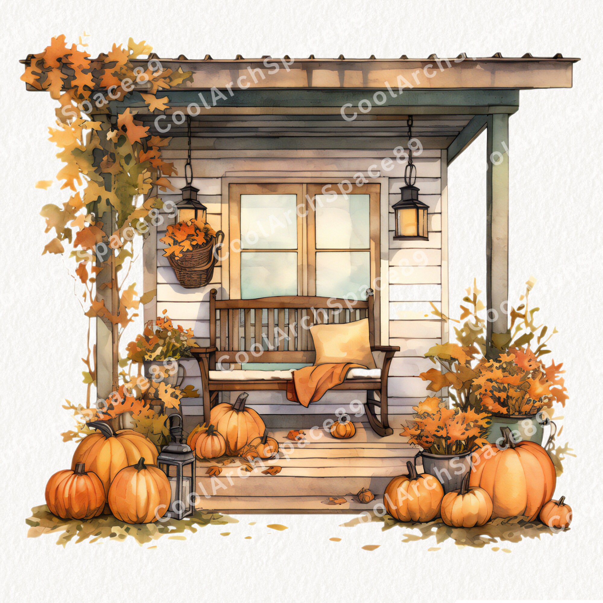 19 Autumn Cozy Fall Clipart Bundle Autumn Fall Farmhouse - Etsy