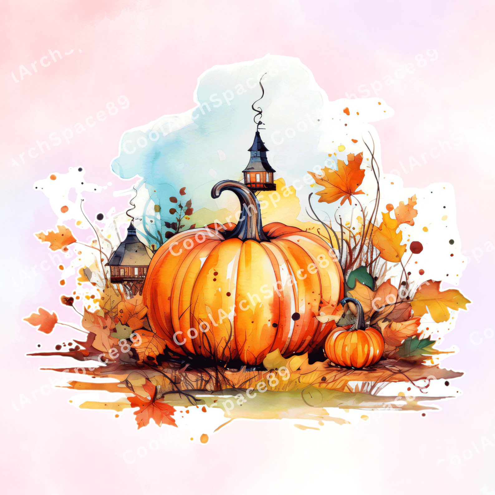 12 Autumn Pumpkin Clipart Farmhouse Pumkin Clipart Garden - Etsy