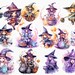 60 Witches Watercolor Clipart Bundle Fairytale Images - Etsy