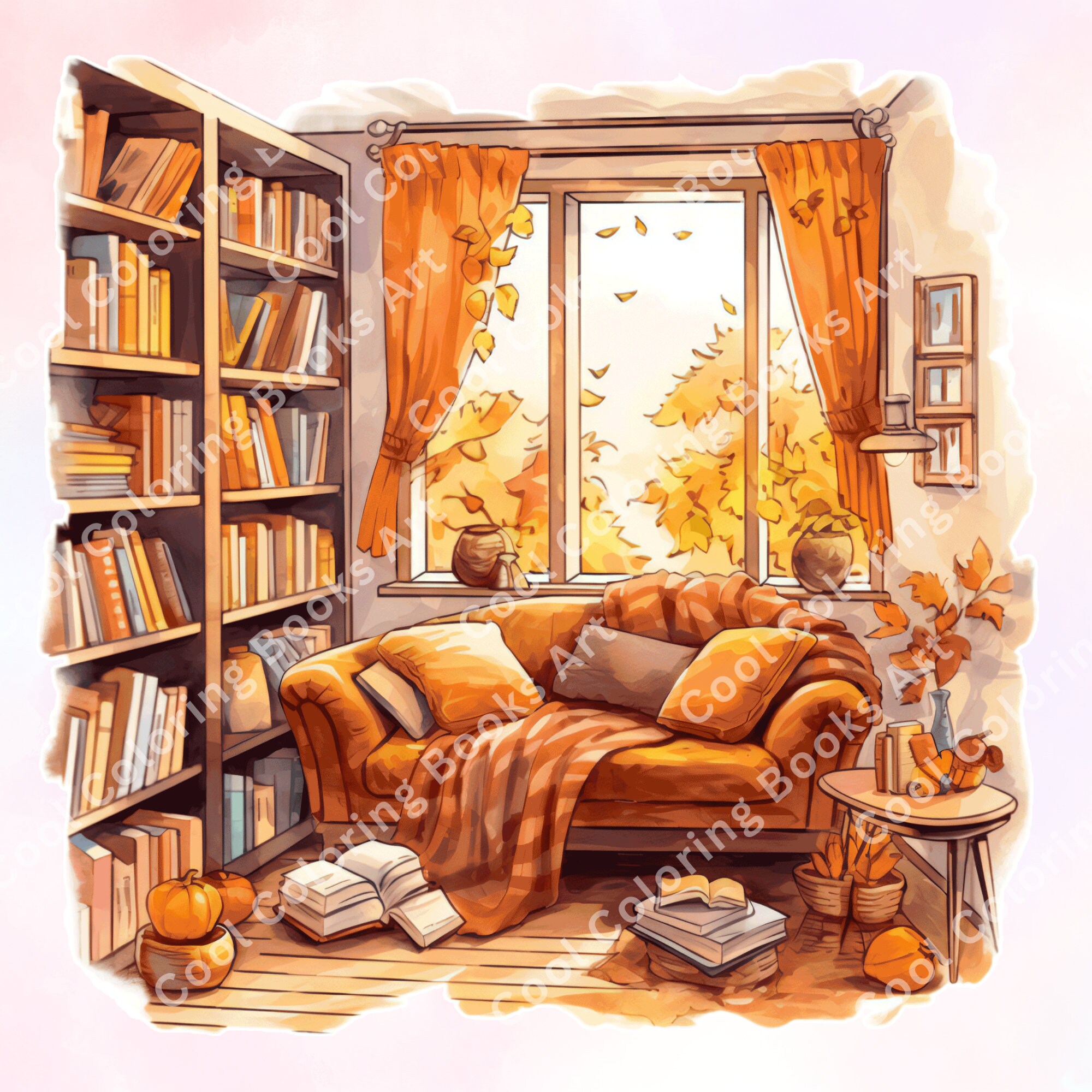 8 Watercolor Cozy Worm With Lanterns Clipart, Cozy Aesthetics, Reading ...