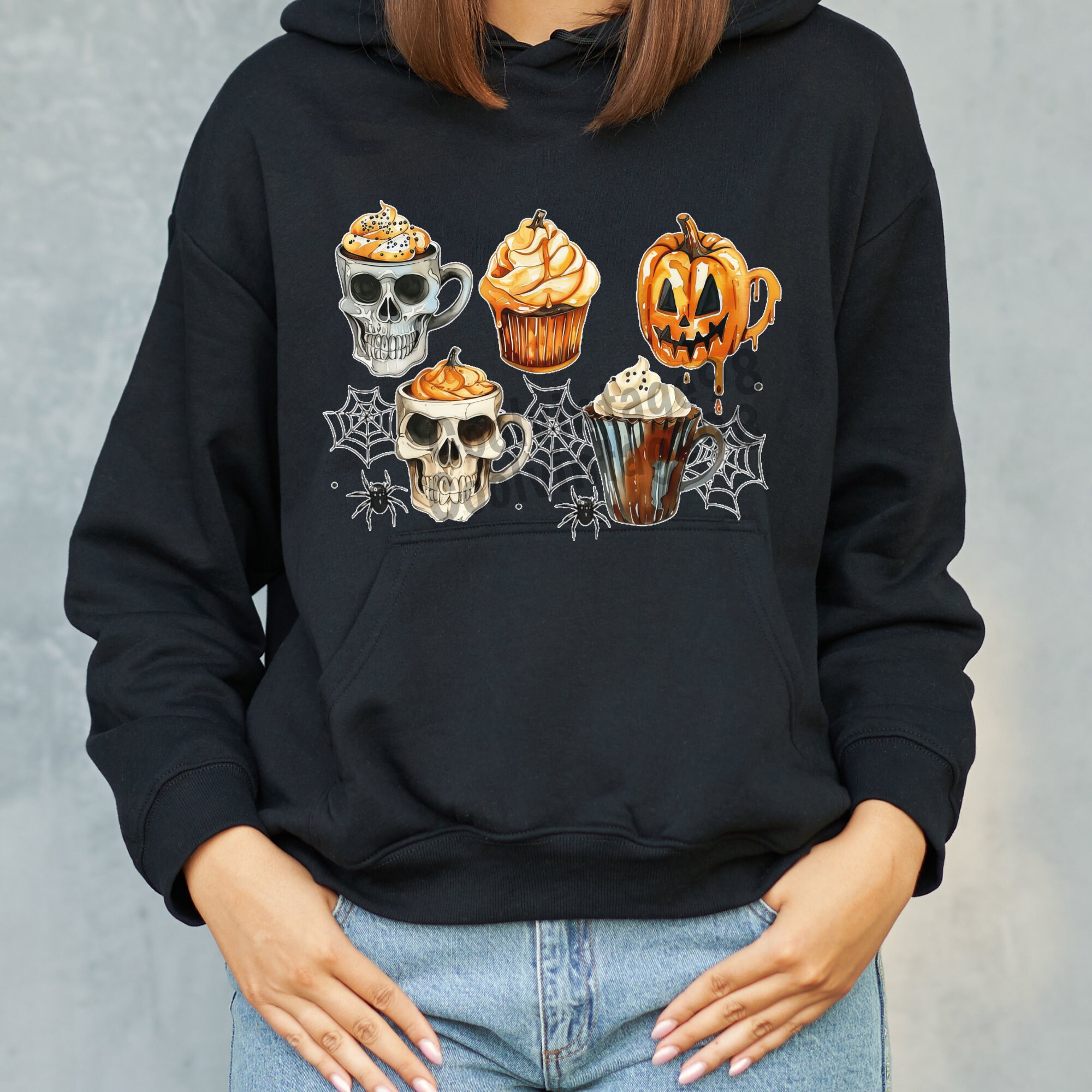 27 PNG Watercolour Halloween Drink Clipart, Pumpkin Spice Latte Clip ...