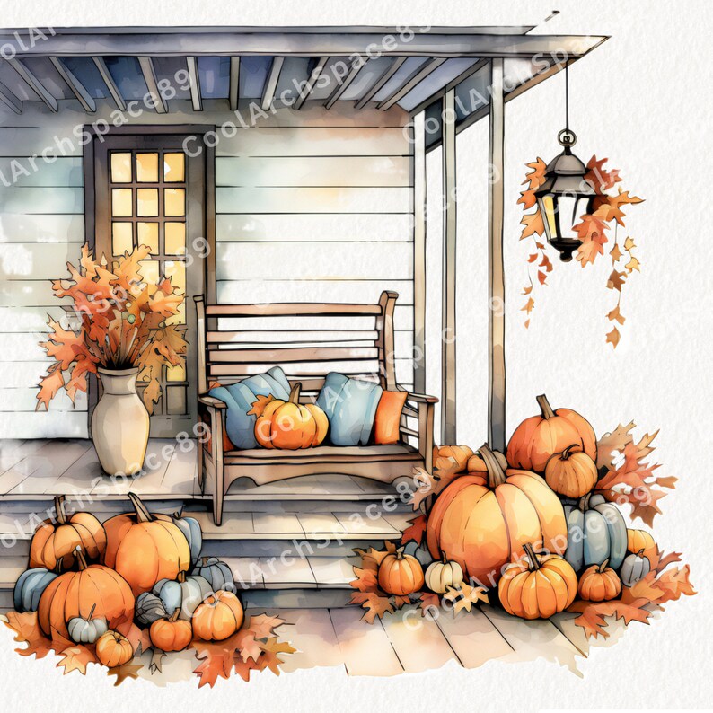 19 Autumn Cozy Fall Clipart Bundle Autumn Fall Farmhouse - Etsy