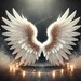 10 Heaven - Angel Wings Background Memorial Background for Photos ...