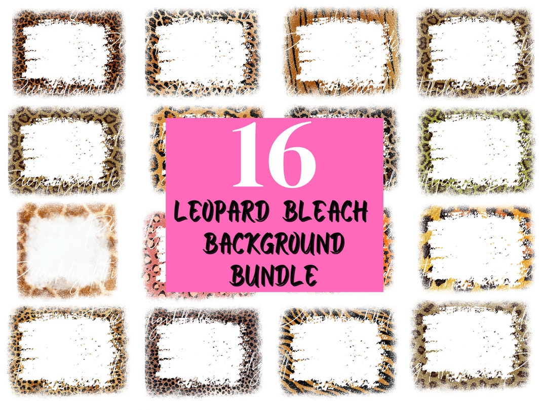 Leopard Bleach PNG Bundle, Leopard Bleach Sublimation, Leopard Bleach ...