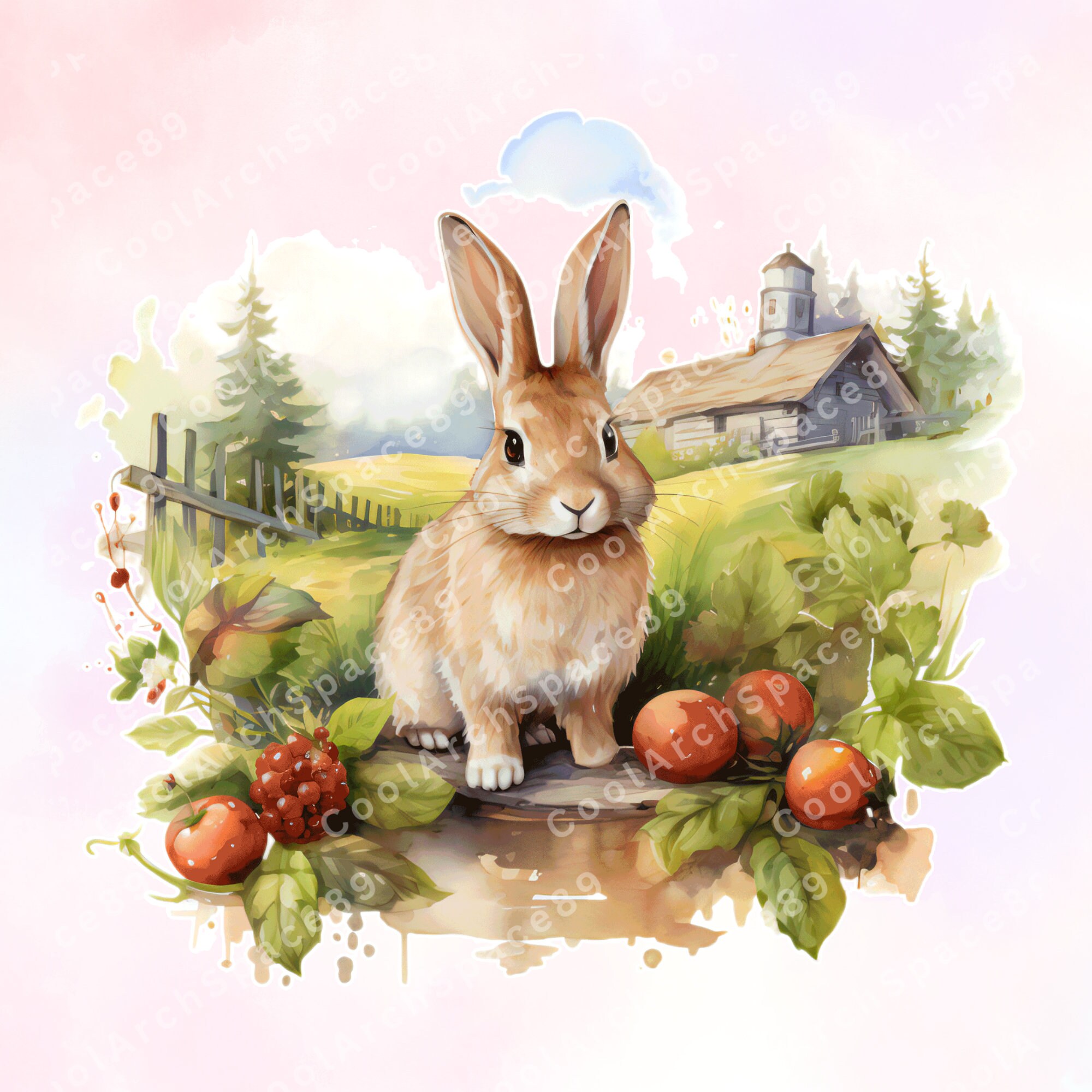 29 Cute Animals Farm Land Bundle, Farmers - Perfect for Decor, Baby ...