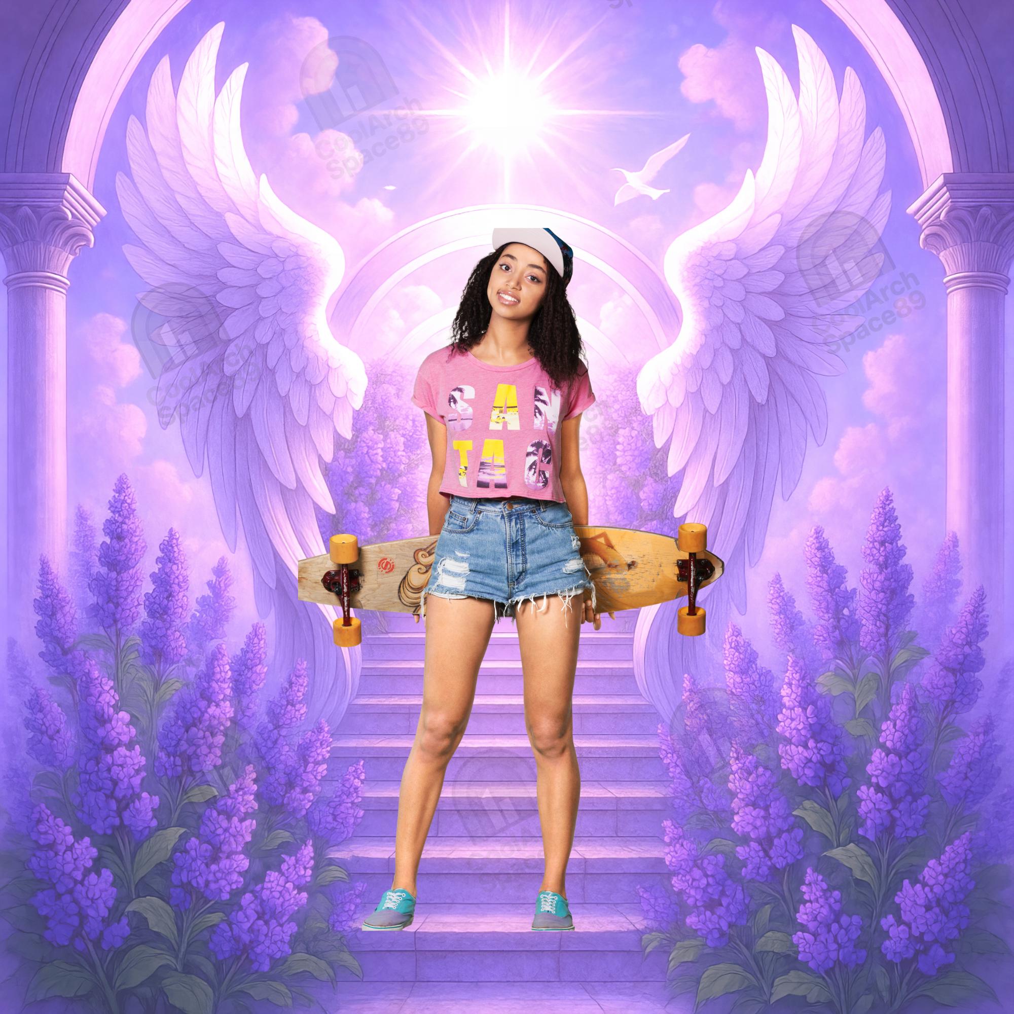 Purple Sky Heaven Background Clouds Memorial Digital Backdrops. - Etsy