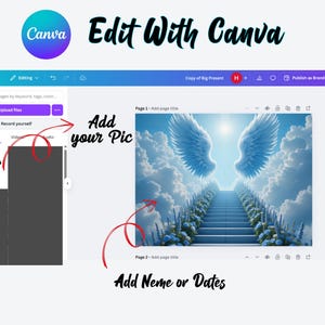 10 Heaven - Angel Wings Background Memorial Background for Photos ...