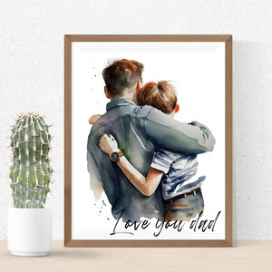 Watercolor Father's Day Clipart 4 PNG Sublimation Files - Etsy