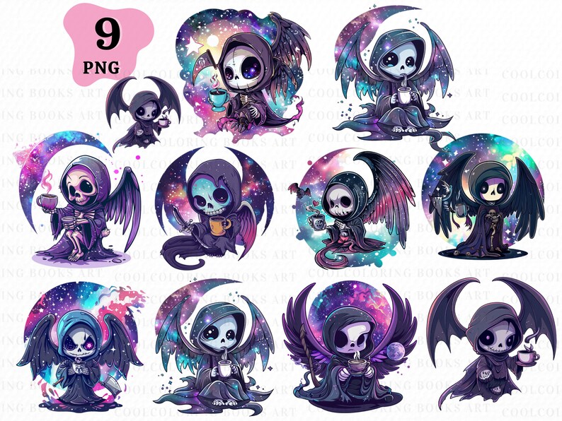 9 PNG Chibi Coffee Clipart Sublimation ,digital Downloads. - Etsy