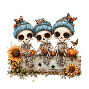 19 PNG Fall Pumpkin Skeleton Skull Clipart, PNG Halloween Clipart ...