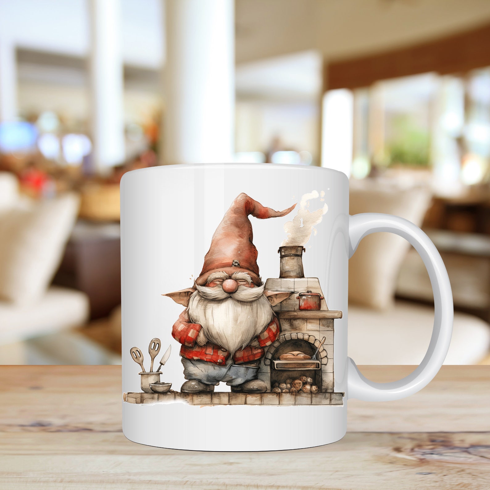 25 PNG Watercolor Baker Gnomes, Baking Gnomes Png, Chef Gnome, Cute ...