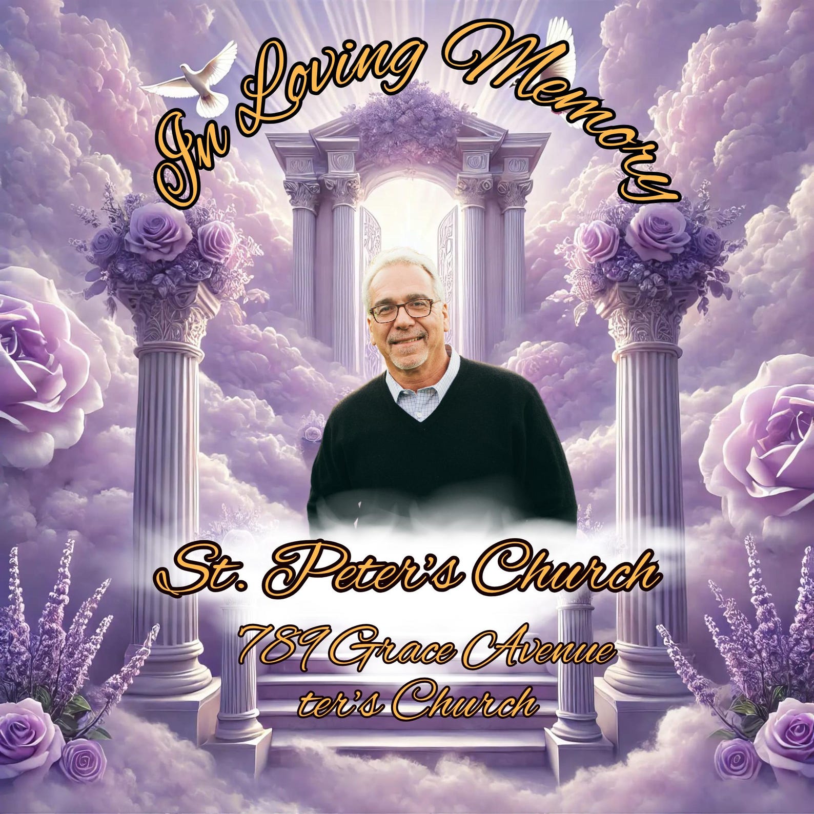 Purple Stairway to Heaven Backdrop: Cloud Scene PNG (digital Download ...