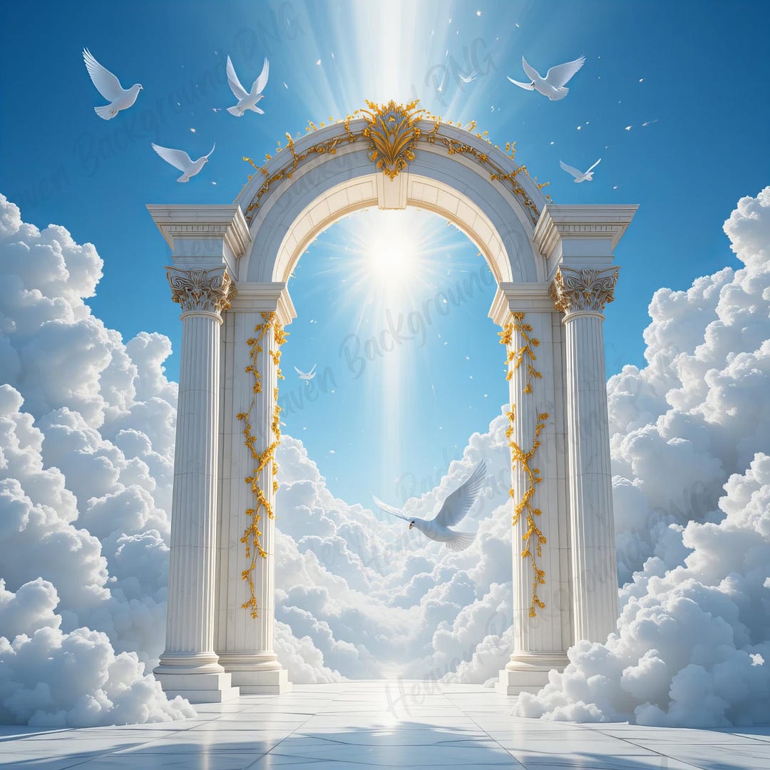 Memorial Dove Clouds Background: Funeral Photography Prop (JPG ...
