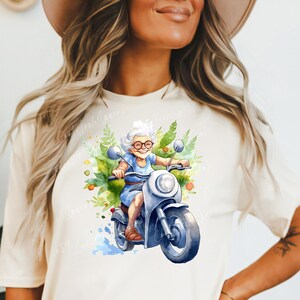 40 Funny Grandma Watercolor Sublimation Cute Clipart Grandfather ...