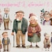 Grandparents Clipart Bundle: Watercolor Granny & Grandpa Graphics ...
