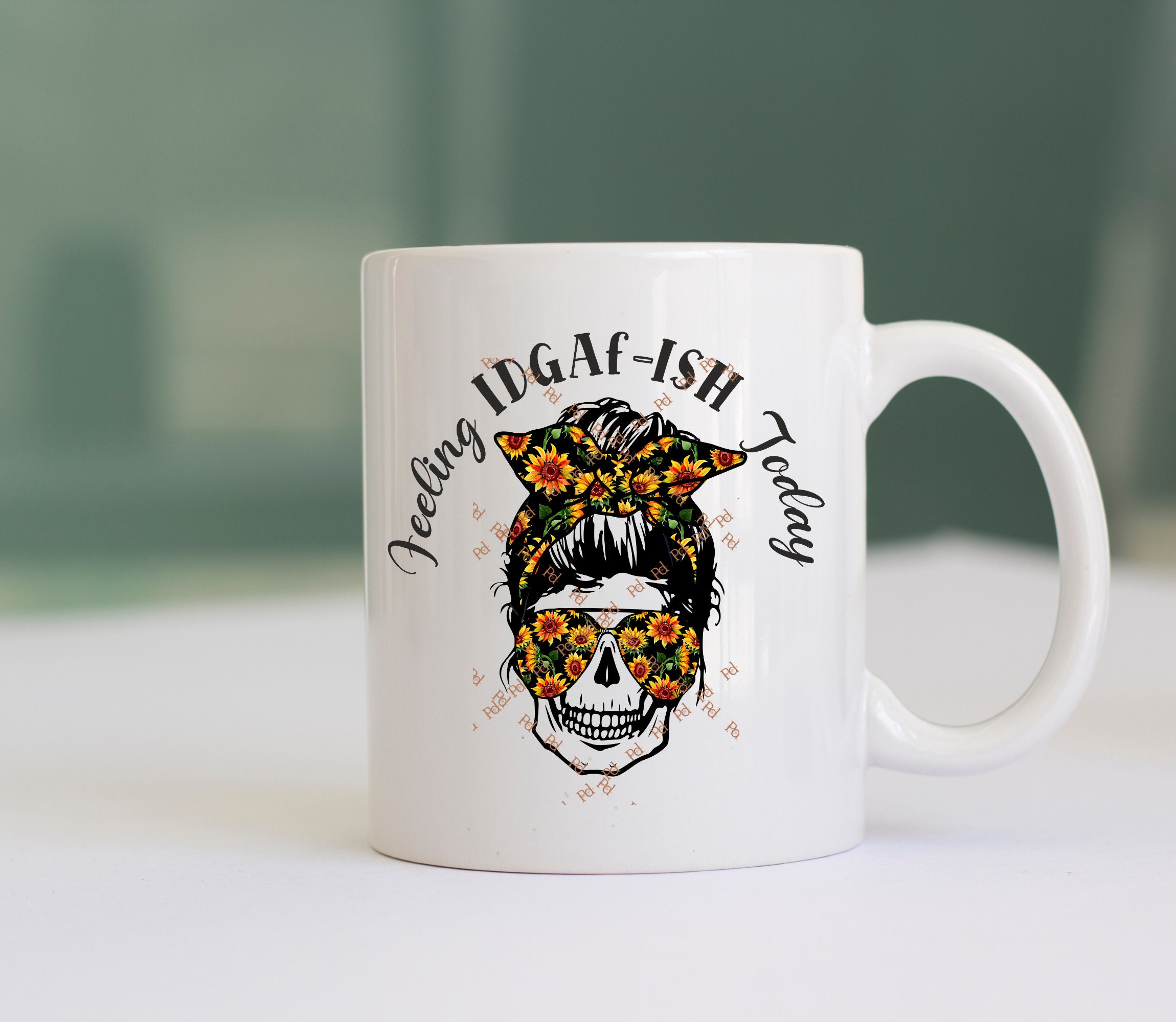 Feeling Idgaf-ish Today Skull Png, Skull Mom With Sunflower, Geometry ...