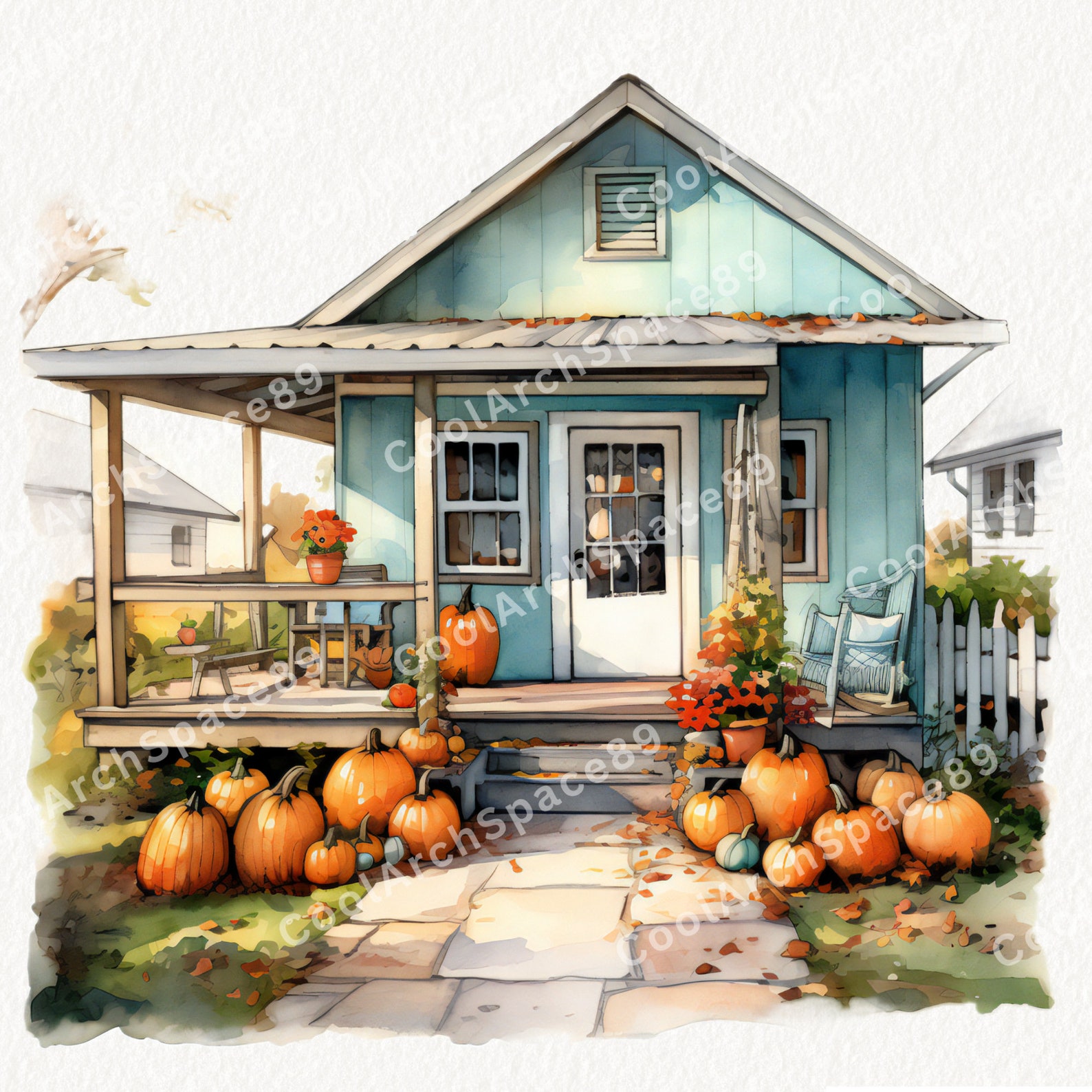 19 Autumn Cozy Fall Clipart Bundle , Autumn Fall Farmhouse Clipart ...