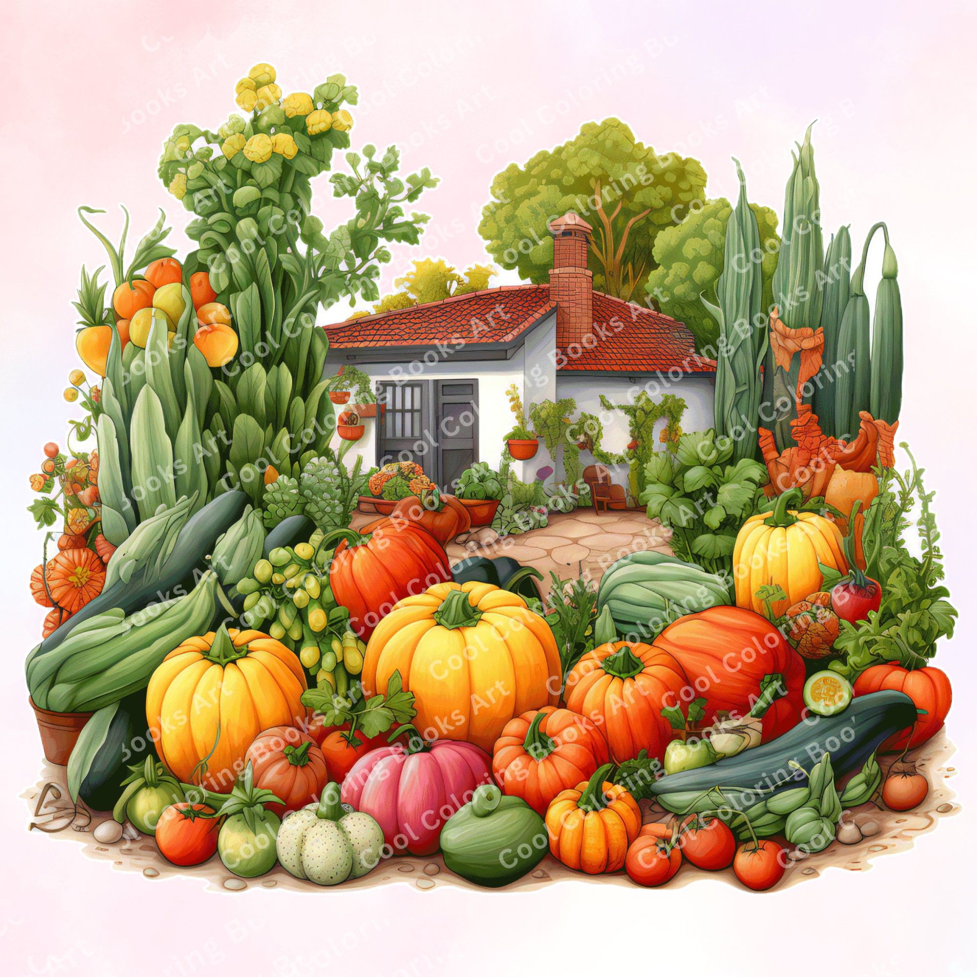 15 Vegetable Clipart Gardening Clipart Bundle Cottagecore Garden . - Etsy