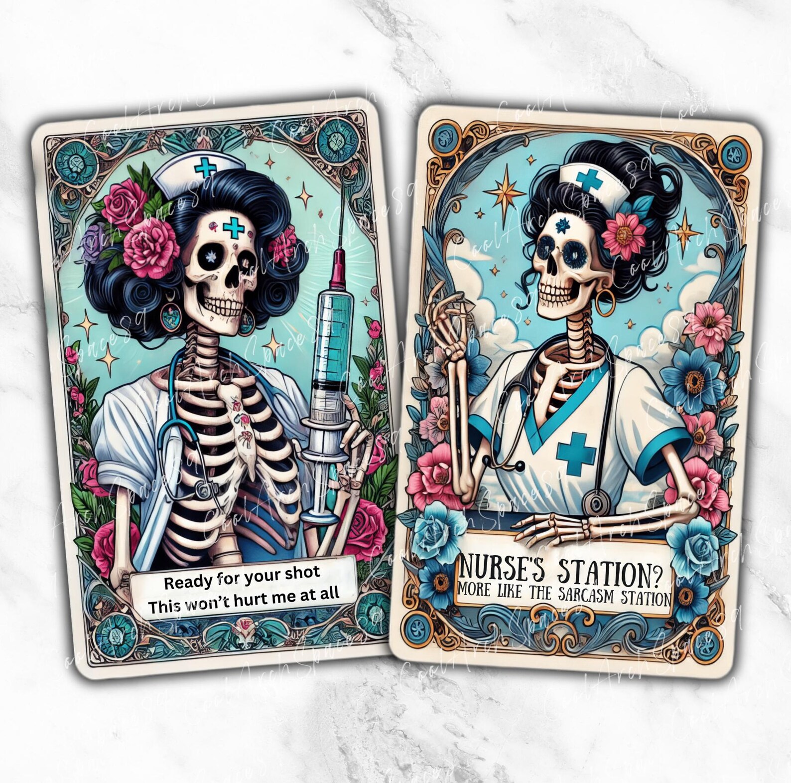 Nurse Tarot Card Clipart: Unique Medical Art (digital Download) - Etsy